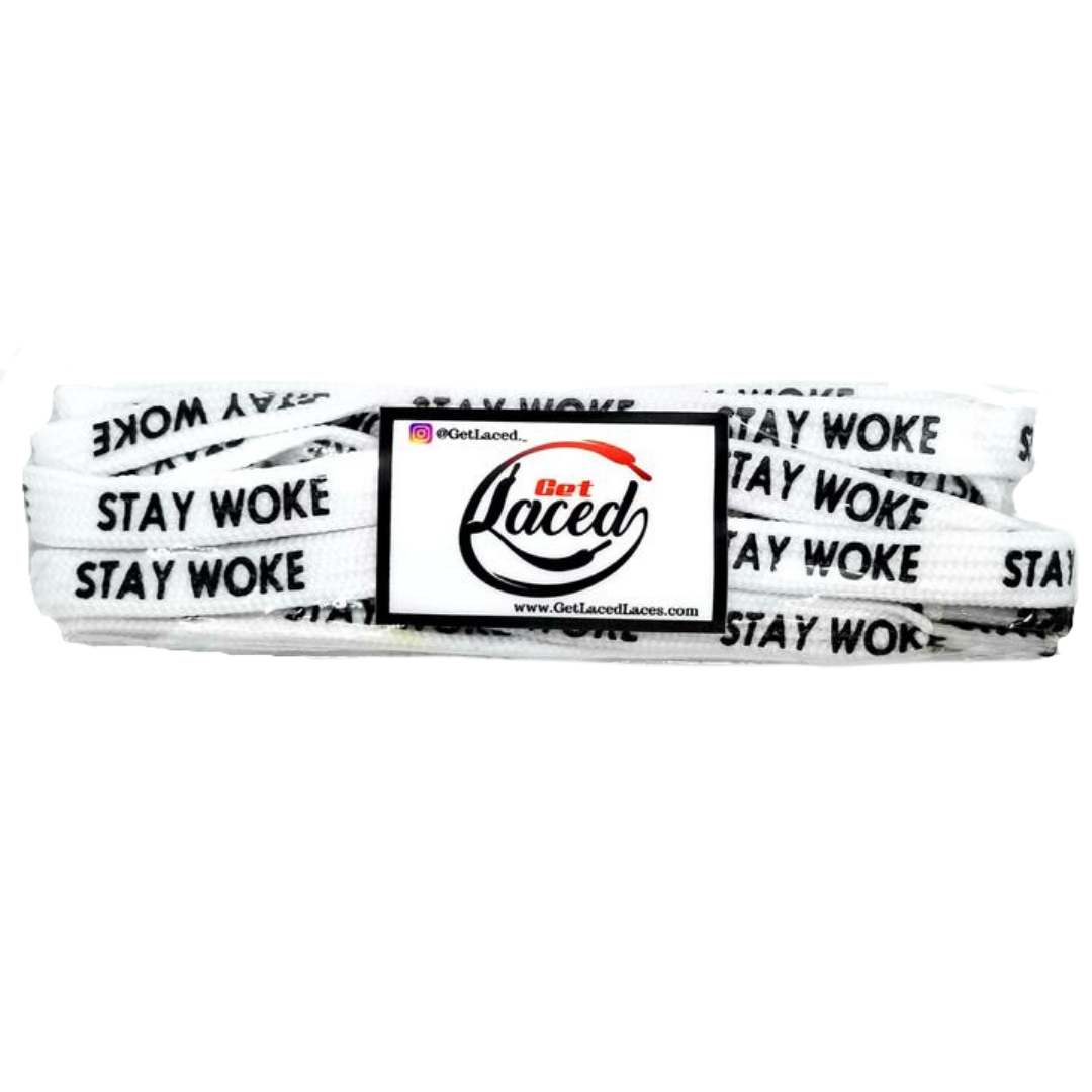 Stay Woke! Laces | Get Laced Shoelaces – Get Laced Laces